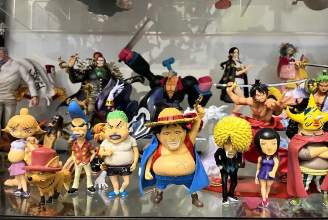 One Piece Fake Straw Hat Crew Action Figure Set 14.5cm Collector's ...