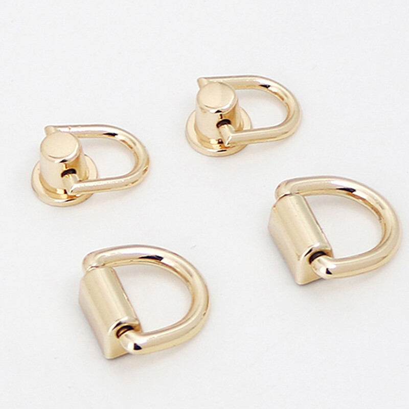 D Ring Stud Side Clip Buckles Bag Screw Nail Rivet Strap Connector Hang ...