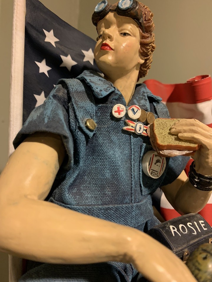 Very Rare! Saturday Evening Post Rosie The Riveter Figurine Norman ...
