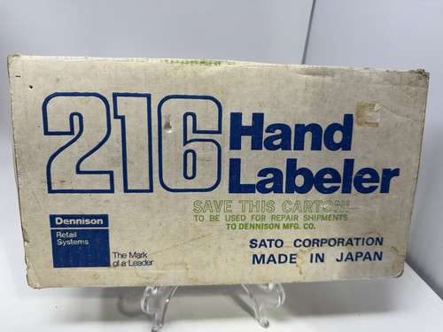 Vtg SATO Avery Dennison 216 Two-Line Price Tag Label Gun Sticker w/ Box ...