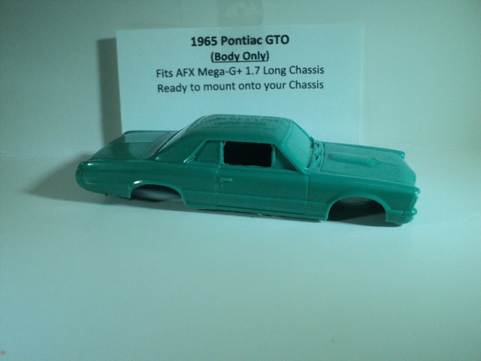 HO scale Slot Car Custom Resin body Teal 1965 Pontiac GTO Fits AFX Mega ...
