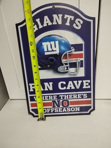 New York Giants Fan Cave sign Man Cave NFL Official Wood Plaque 17" | eBay