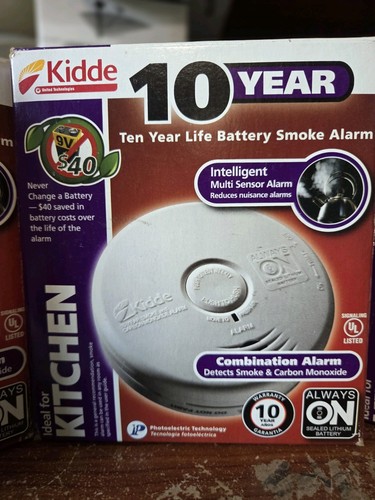 Kidde P3010K-CO Carbon Monoxide and Smoke Detector 10-Year Life Battery ...