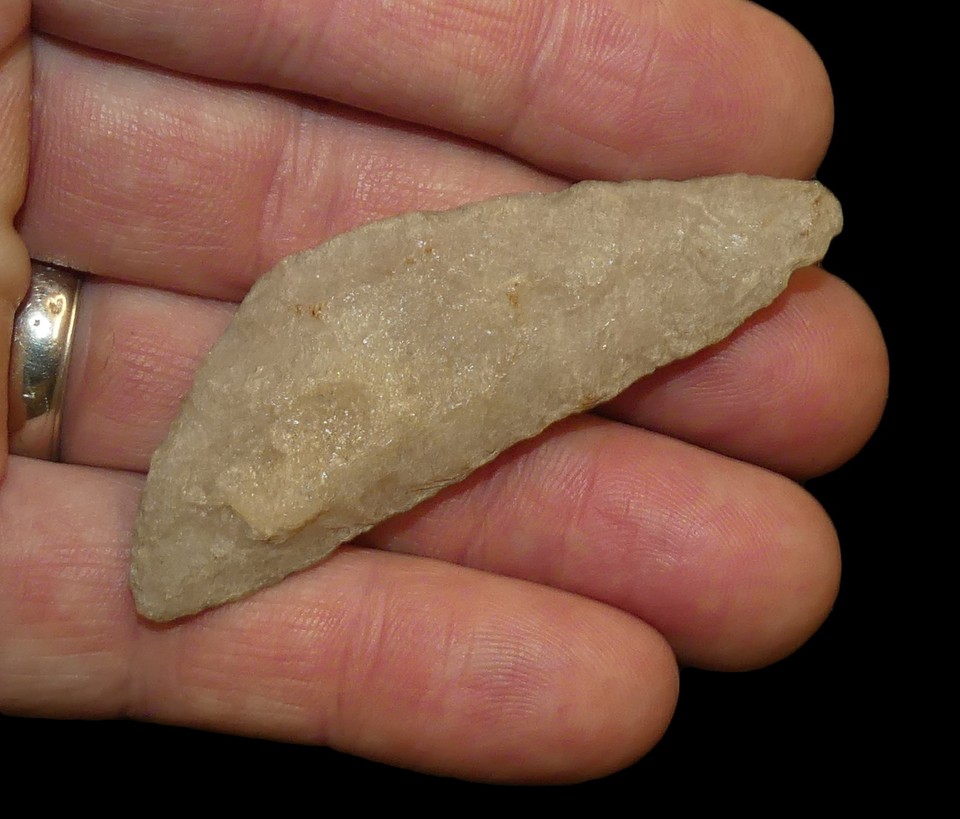 HARAHEY WISCONSIN TRANSLUCENT QUARTZ INDIAN ARROWHEAD ARTIFACT ...