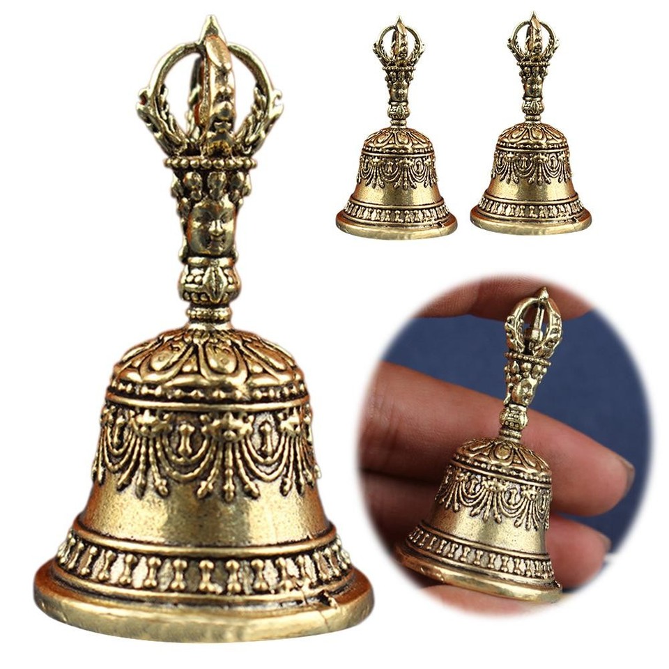 Brass Handicraft Die-casting Drop Bell Key Car Wind Bell Tibetan Bronze ...