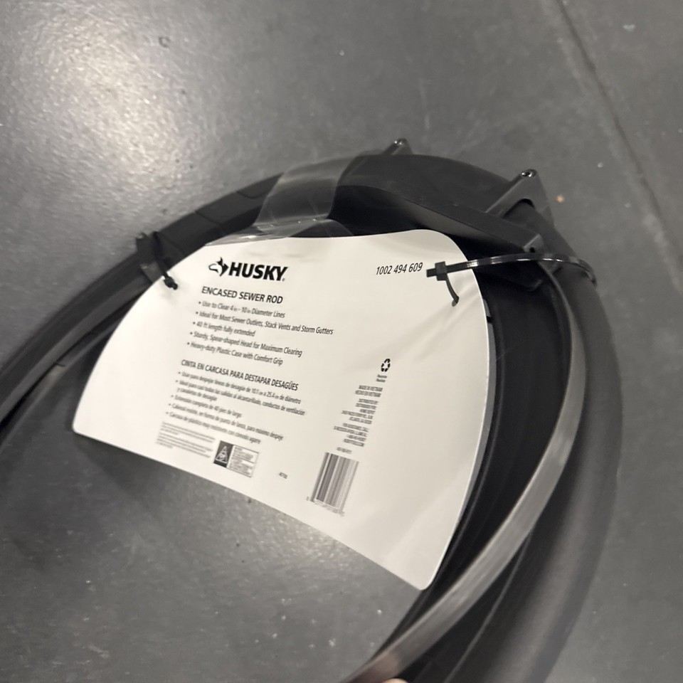 Husky 1002 494 609 Encased Sewer Rod | eBay