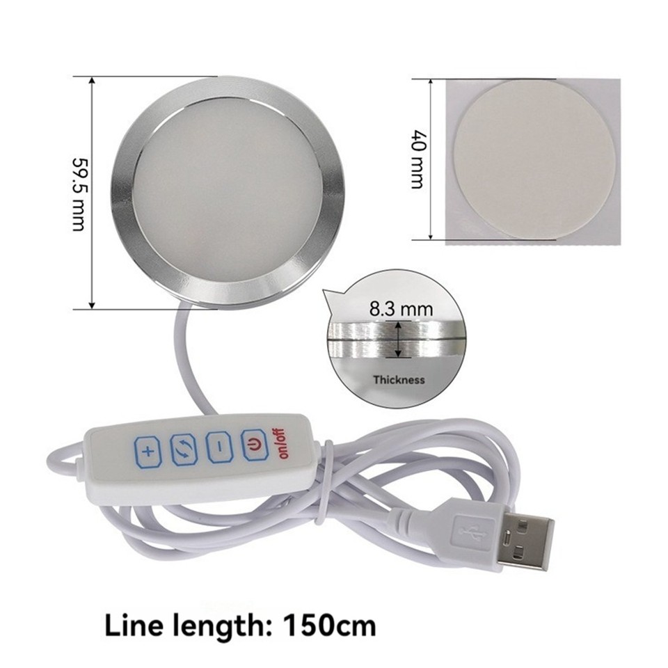 6X(3D Printing Model LED Light LED Spotlight 5V Ultra-Thin Night Light ...