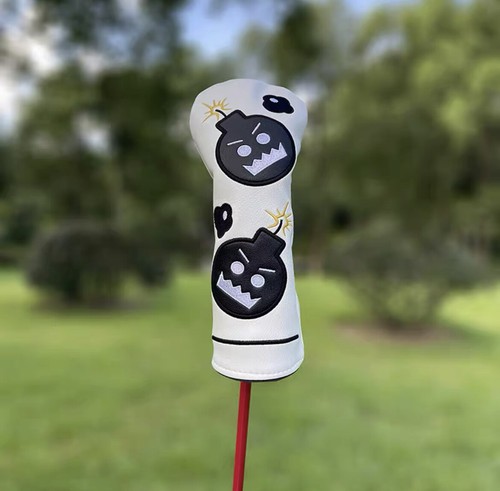Golf Club Driver Fairway Wood Hybrid Putter Head Cover Bomb Cartoon ...