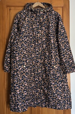 Joules Women’s Holkham Tan Leopard Waterproof Packable Raincoat Coat ...
