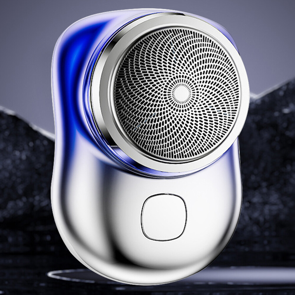 Mini Beard Clipper Portable Beard Shaving for Men Facial Cleaning (Blue ...