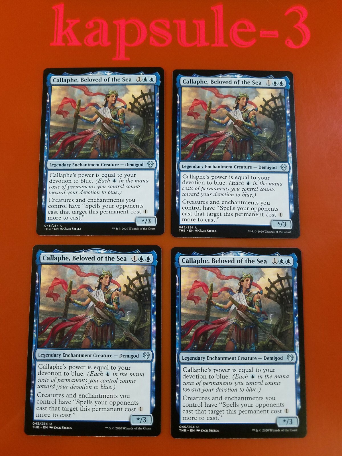 4x Callaphe, Beloved of the Sea | Theros Beyond Death | MTG Magic Cards | eBay
