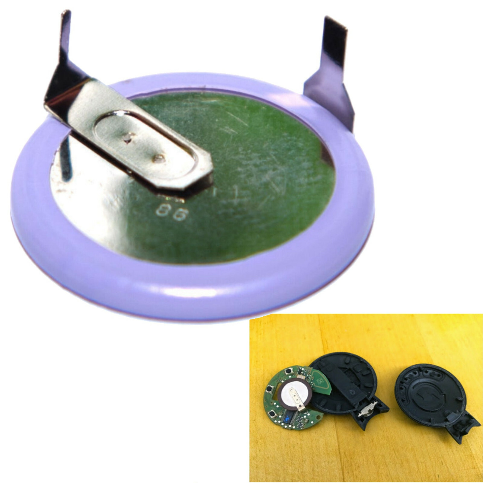 Mini 2nd Generation R55 R56 Car Key Fob Panasonic VL2020 Rechargeable ...