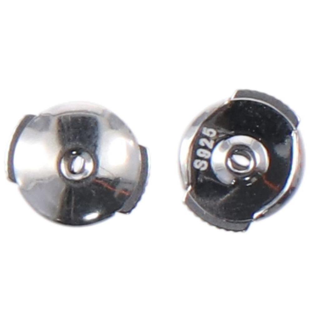 7mm Secure Earring Backs Silver Locking Earring Backs Earring Backs For ...