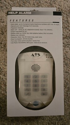 ATS Help Dialer 700 Alarm Personal Emergency Call Dialer, Charger SOS ...