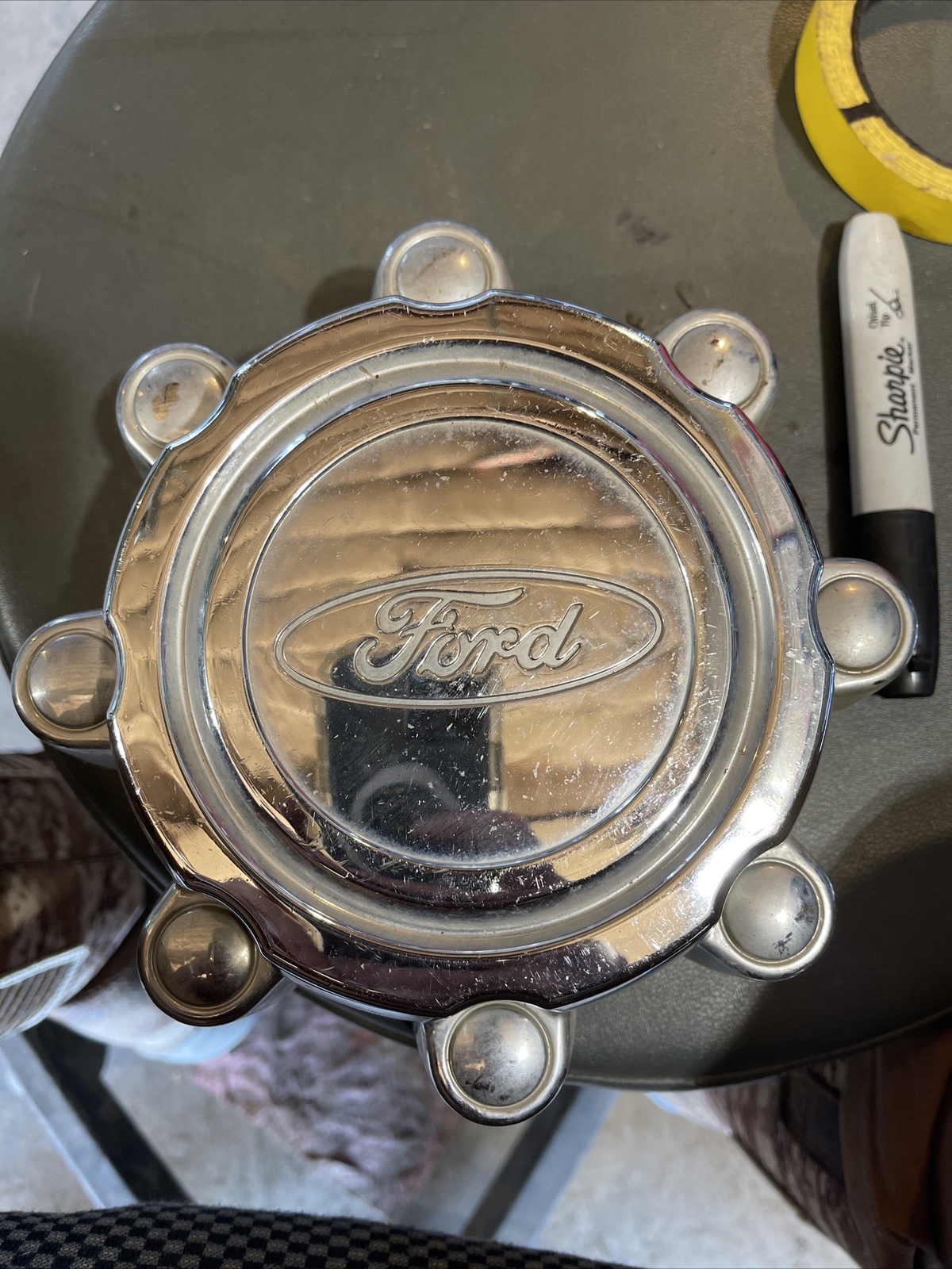 Ford F250 F350 EXCURSION 1C34-1A096-BB 8 Lug OEM Chrome Wheel Center ...