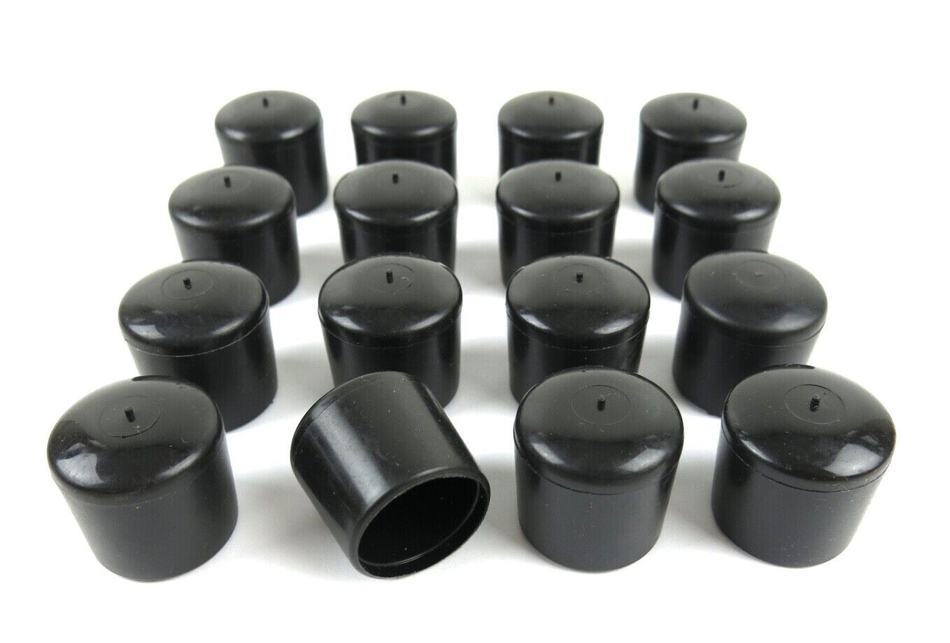 16pc 7/8" Black Plastic Vinyl Furniture Leg Tips | eBay
