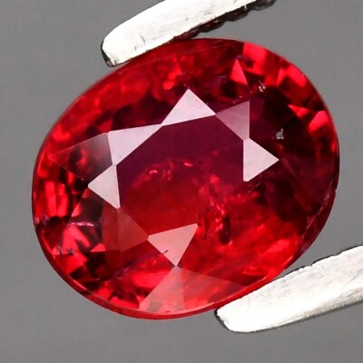 0.54ct 5.5x4.5mm Oval Natural Purplish Red Spinel Gemstone, Myanmar | eBay