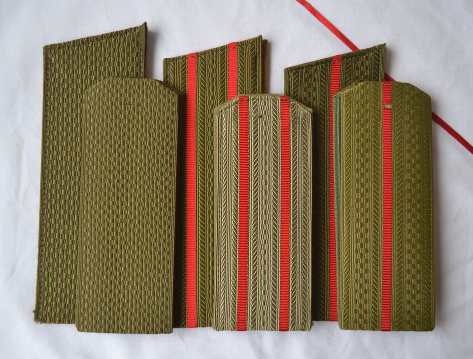 Soviet Army Shoulder Boards Lot 6 pairs USSR officer military uniform ...