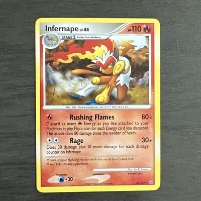 Infernape 31/127 Platinum Base Set Pokémon TCG Rare Non Holo | eBay