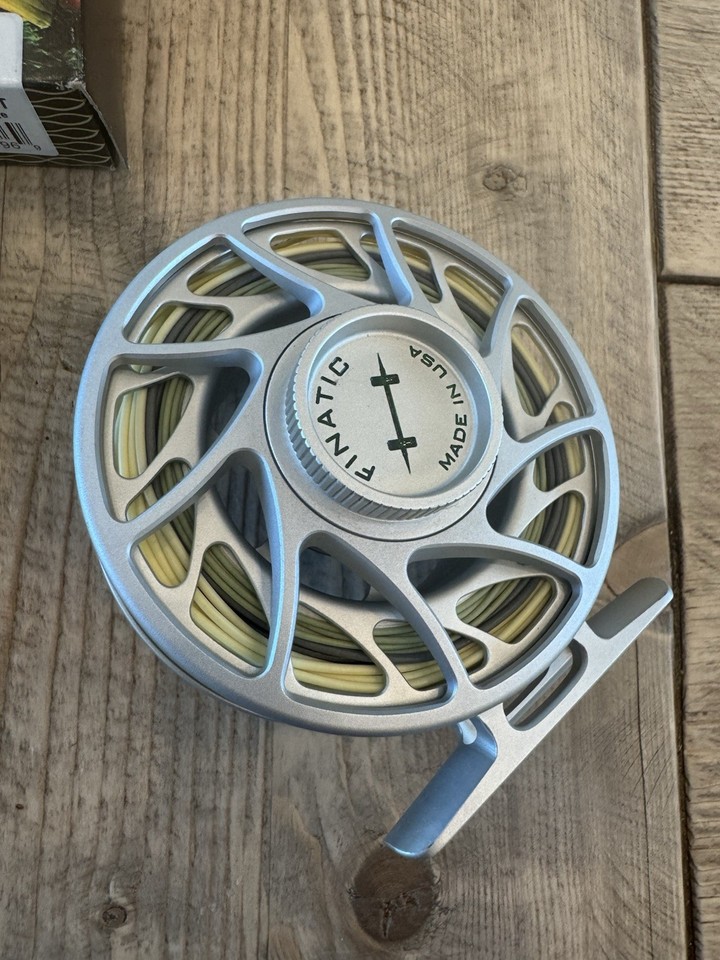 Hatch 3+ LA Finatic Gen 2 fly fishing reel with Rio Trout LT Line | eBay