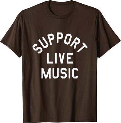 Support Live Music Funny Design Music Support Live Unisex T-Shirt | eBay