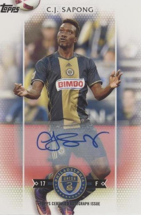 2017 Topps MLS - C.J. Sapong #45 Autographs /85 (AU) for sale online | eBay
