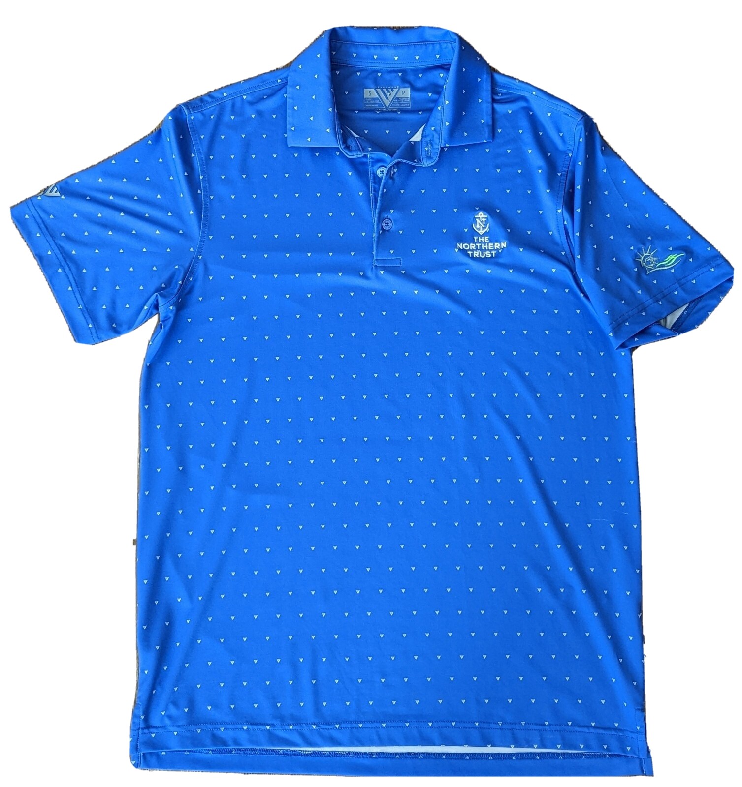 Levelwear Icon Polo Small Blue Liberty National Northern Trust Logo | eBay
