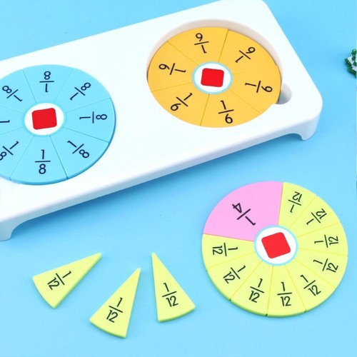 Fraction Learning Tool Fraction Learning Disc Learning Toy for Kids | eBay
