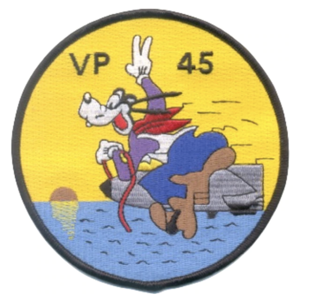 4.5" NAVY VP-45 PATROL SQUADRON GOOFY EMBROIDERED PATCH | eBay