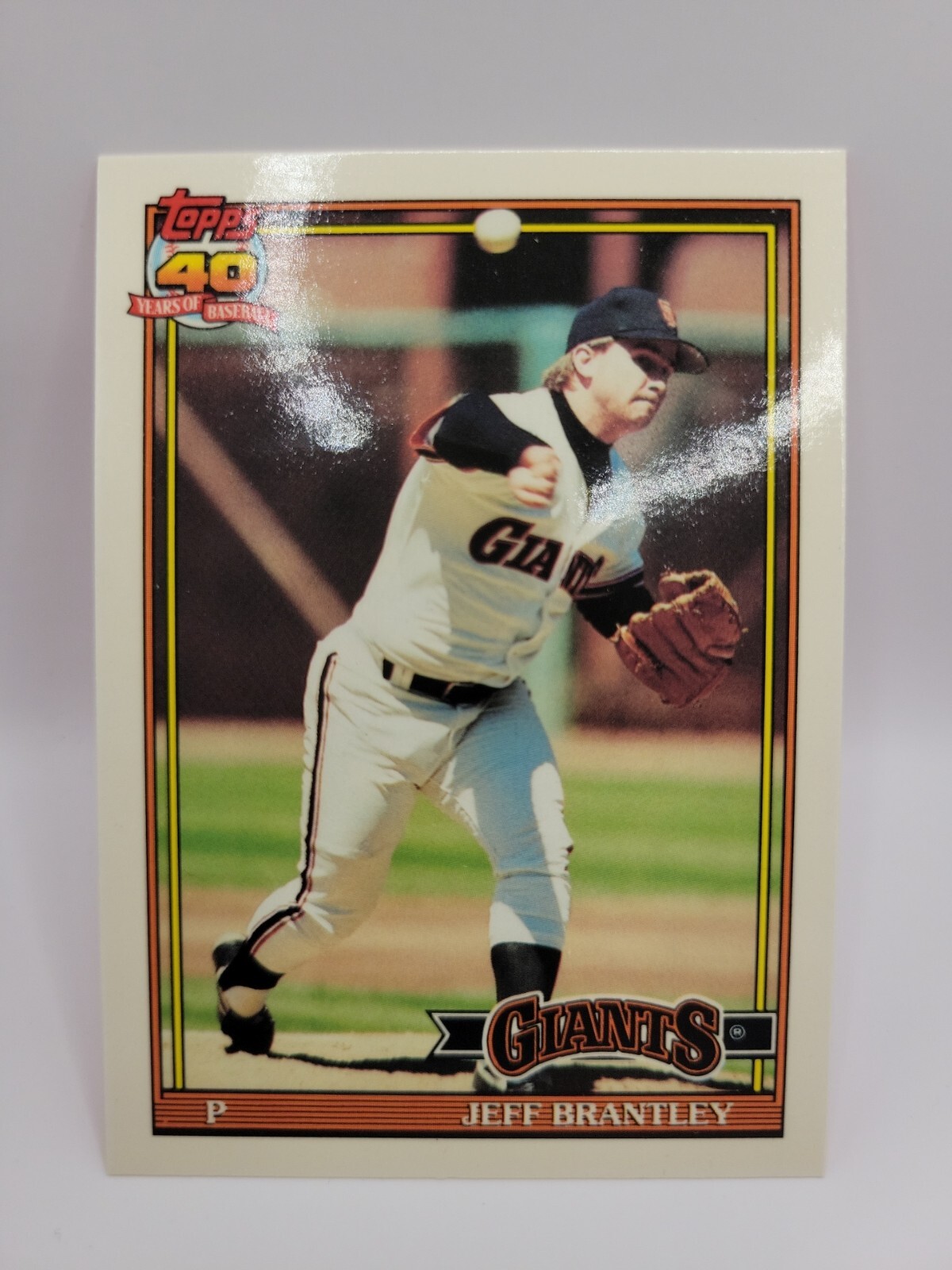 JEFF BRANTLEY 1991 TOPPS TIFFANY NO 17 San Francisco Giants Mint ...