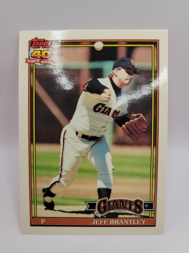 JEFF BRANTLEY 1991 TOPPS TIFFANY NO 17 San Francisco Giants Mint ...