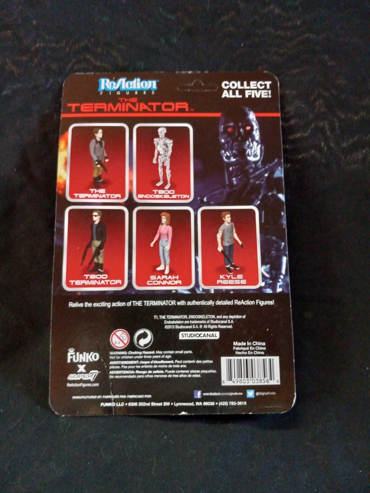 The Terminator Reaction Figure NIB Super 7 T800 Endoskeleton Funko ...