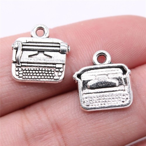 Free Ship 100 Pcs Antique Silver typewriter Charms Pendant 15x14MM ...