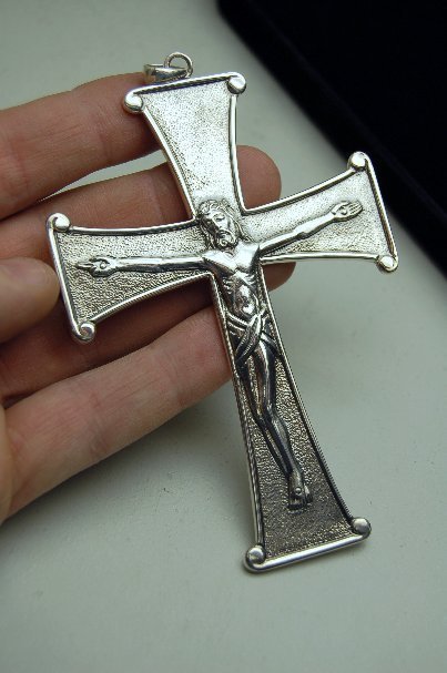 + All Sterling Silver Bishop's Pectoral Cross + 4 5/8" + chalice co. | eBay