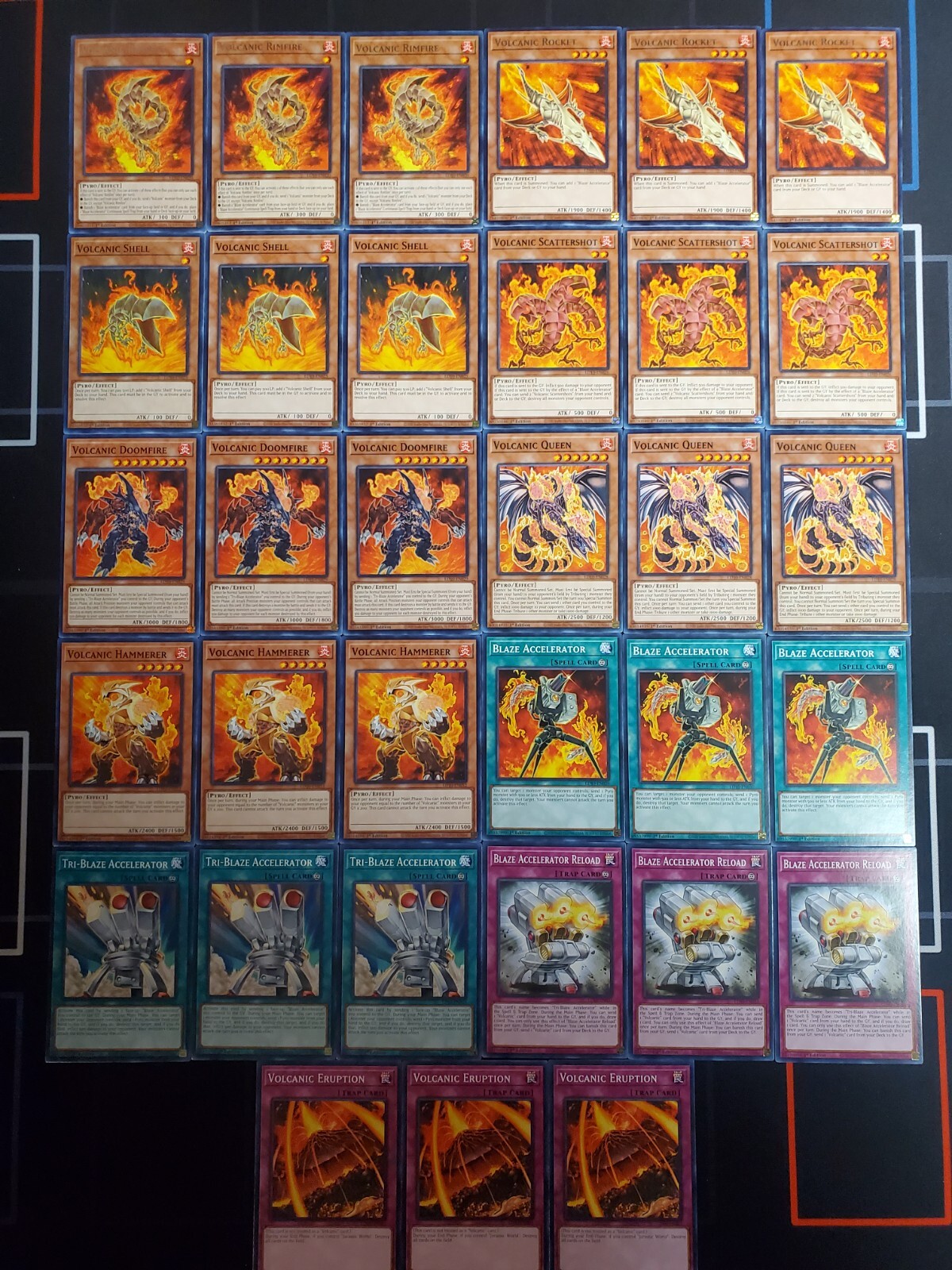 VOLCANIC DECK 33 | Rimfire Rocket Blaze Accelerator Doomfire Queen ...