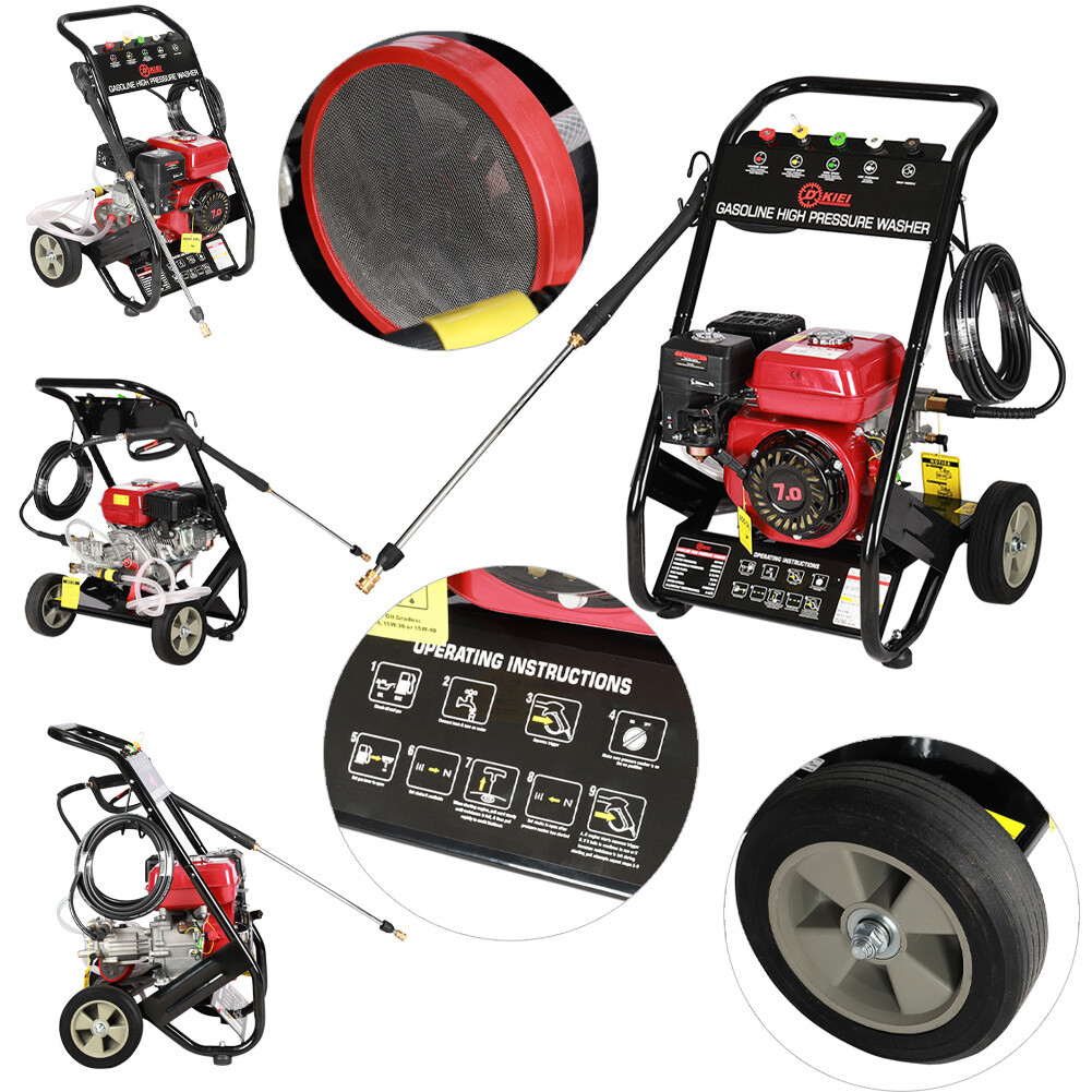 Pressure Washer Jet Wash Petrol Engine Portable High Power Clean ...
