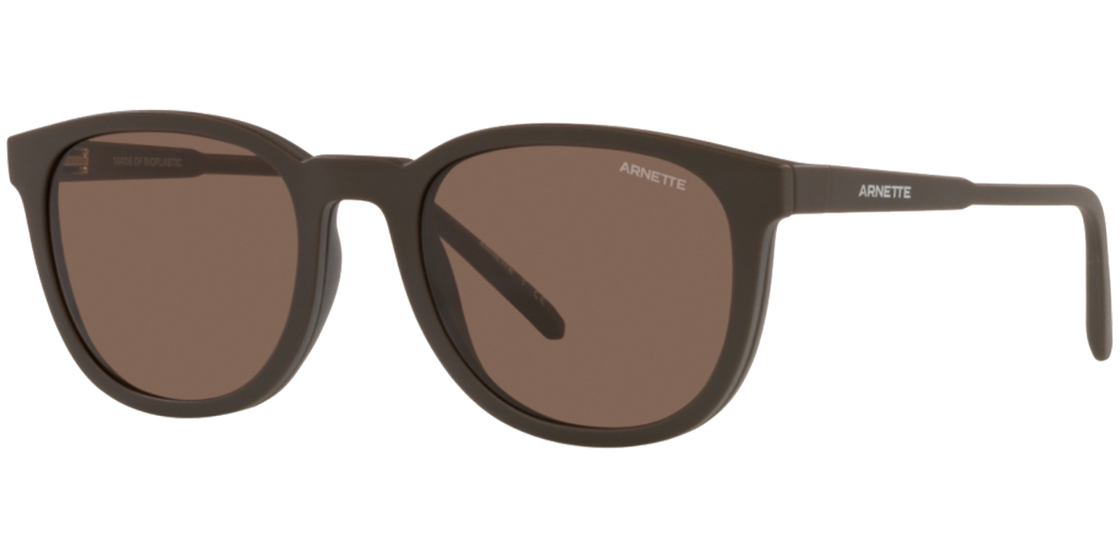 Arnette Momos Vintage Style Round Eyeglass Frames w/ Clip-On Shade Lens ...