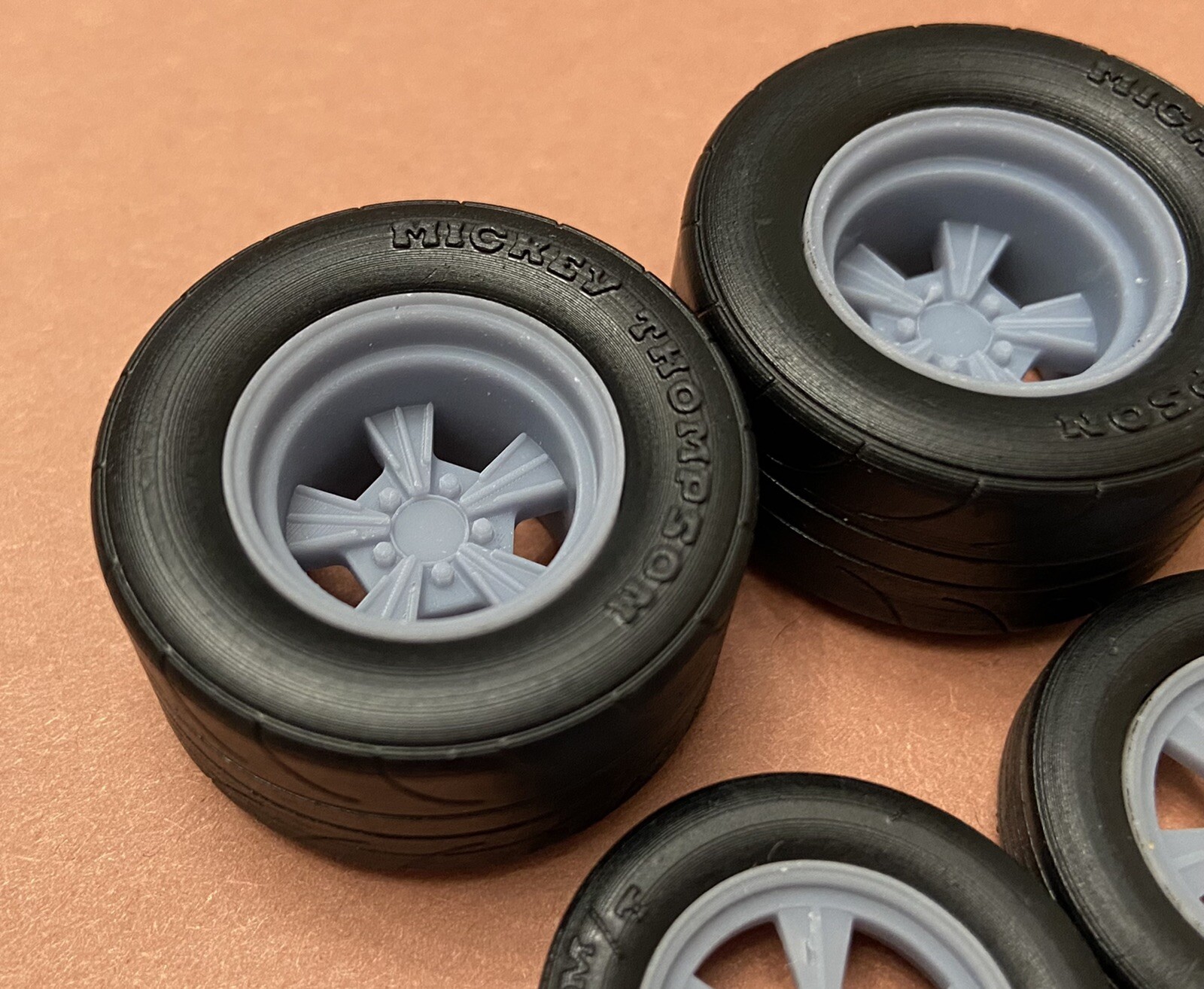 1/24 Scale: 17/15-inch Old School Radir Wheels W/Drag Slicks; Resin | eBay