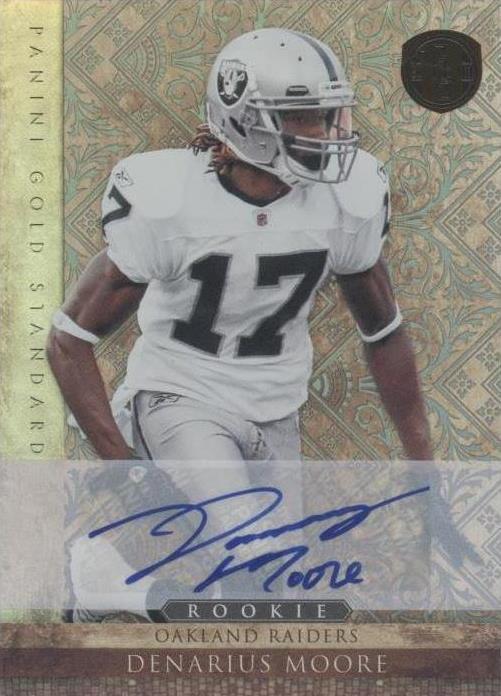 2011 Panini Gold Standard - Denarius Moore #179 Silver Signatures /499 ...