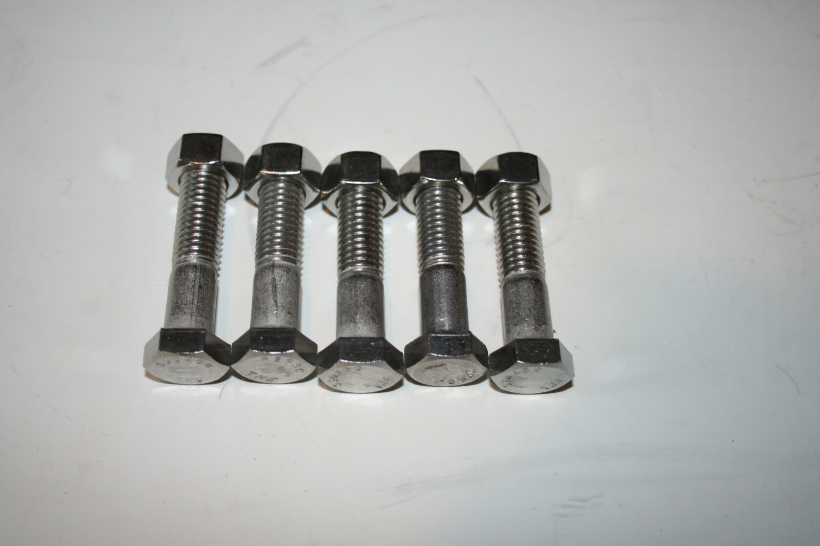 5 QTY- 1/2"-13 x 2 1/2” 304 SS Stainless Hex bolt/nut the f593d f594d ...