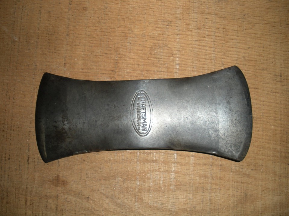 Vintage NICE CRAFTSMAN VANADIUM Double Bit Axe Head / Round Logo ...