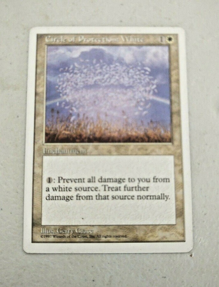 MTG Circle of Protection: White Fifth Edition Regular Common NOS See ...