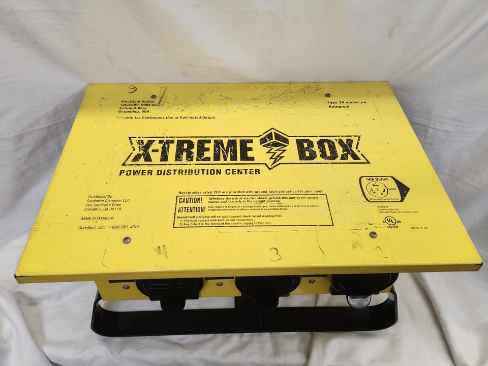 Southwire X-treme Power Distribution Box, Temporary Power Box, 50-Amp ...