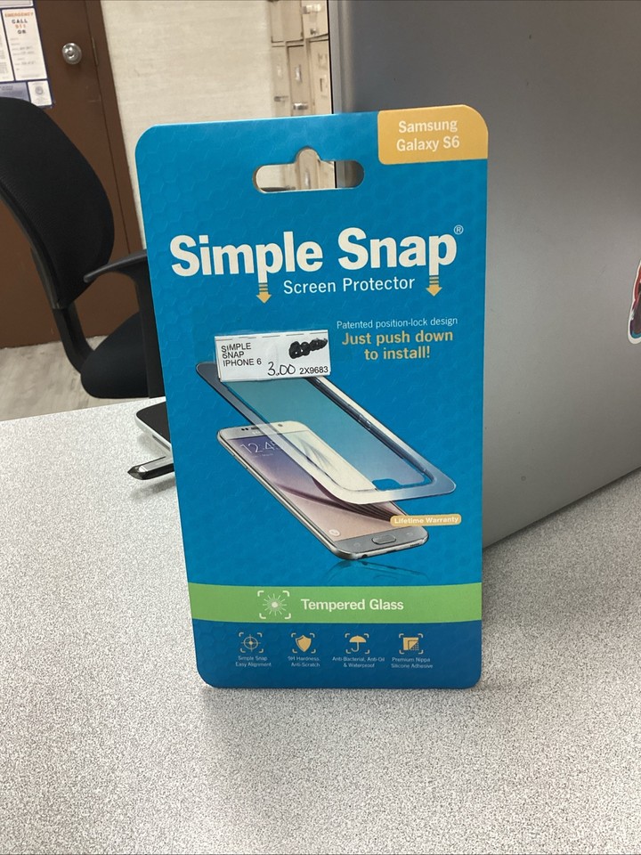 Simple Snap Screen Protector Galaxy S6 | eBay