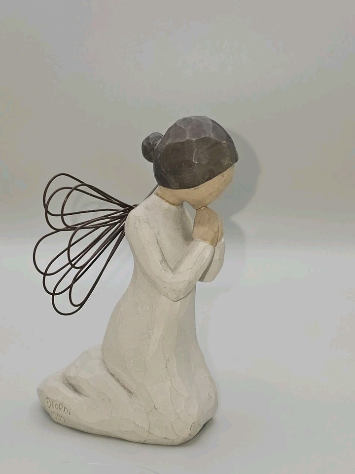 Willow Tree Angel of Prayer Susan Lordi Demdaco 1999 Small Kneeling ...