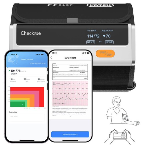 Bluetooth Upper Arm Blood Pressure Monitor BP Cuff Machine Automatic ...