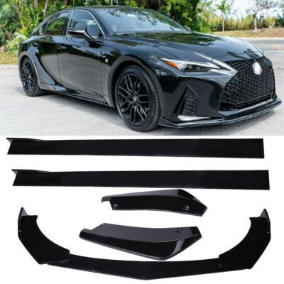 For Lexus ES300 Front & Rear Bumper Lip Splitter Spoiler + Side Skirt ...