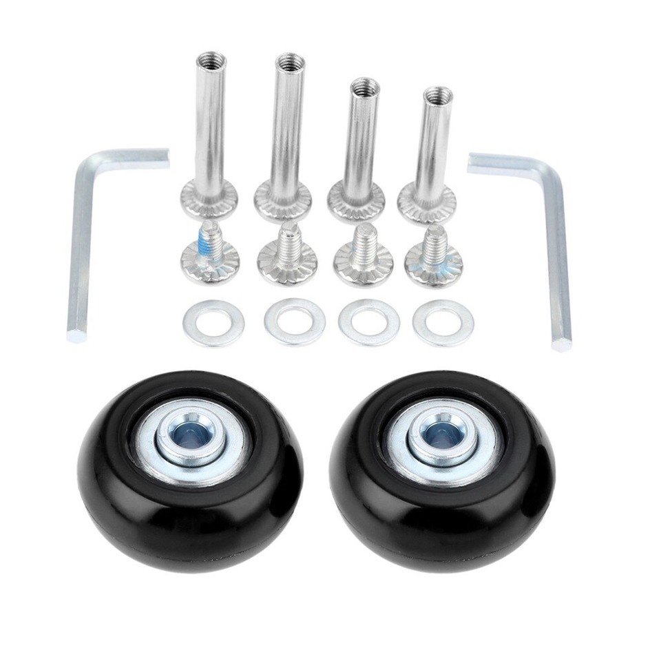 1 Pair Suitcase Replacement Wheels Travel Bags Luggage Repair Kit OD ...