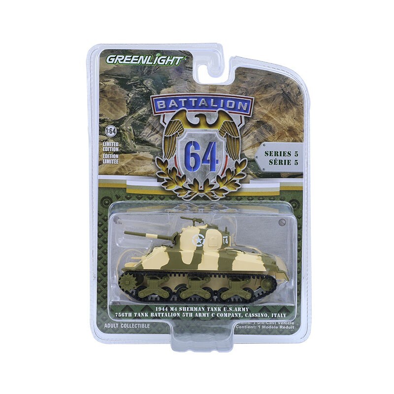 M4 Sherman Tank U.S. Army (Battalion 64 Series 5) 1:64 Scale ...