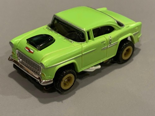 SlotsnStuff 's EXCLUSIVE ‘55 Chevy Lime Green Body Slot Car w/ Bulldog ...